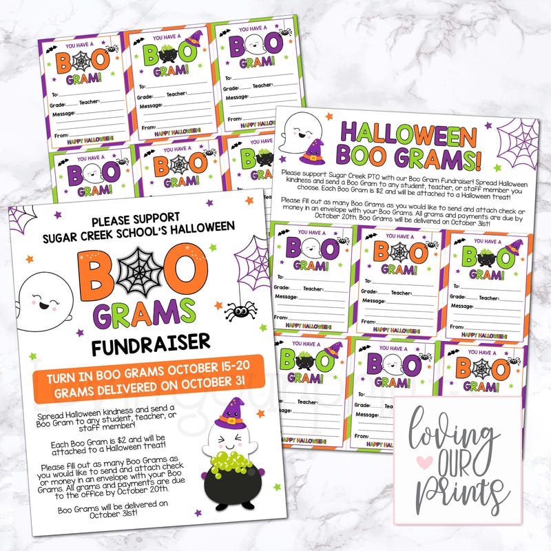 Boo Grams Fundraiser - Etsy