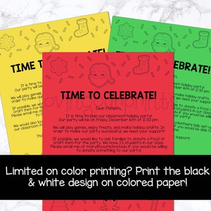 Classroom Christmas Party, Christmas Party Flyer, Class Christmas Party ...