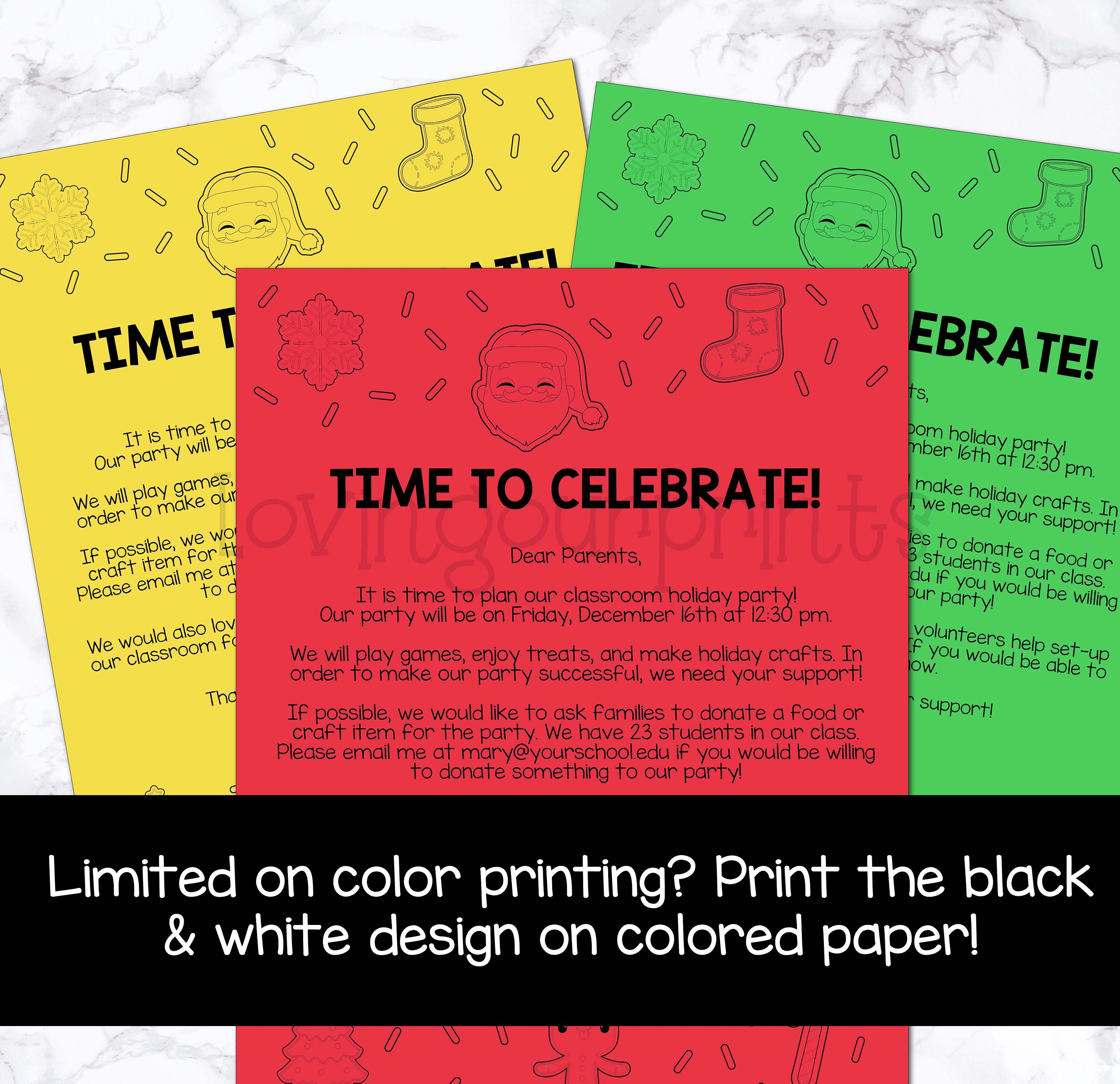 Classroom Christmas Party, Christmas Party Flyer, Class Christmas Party ...