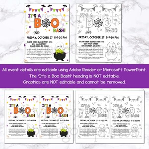 Editable Halloween Party Invitation, Editable Halloween Party Festival ...
