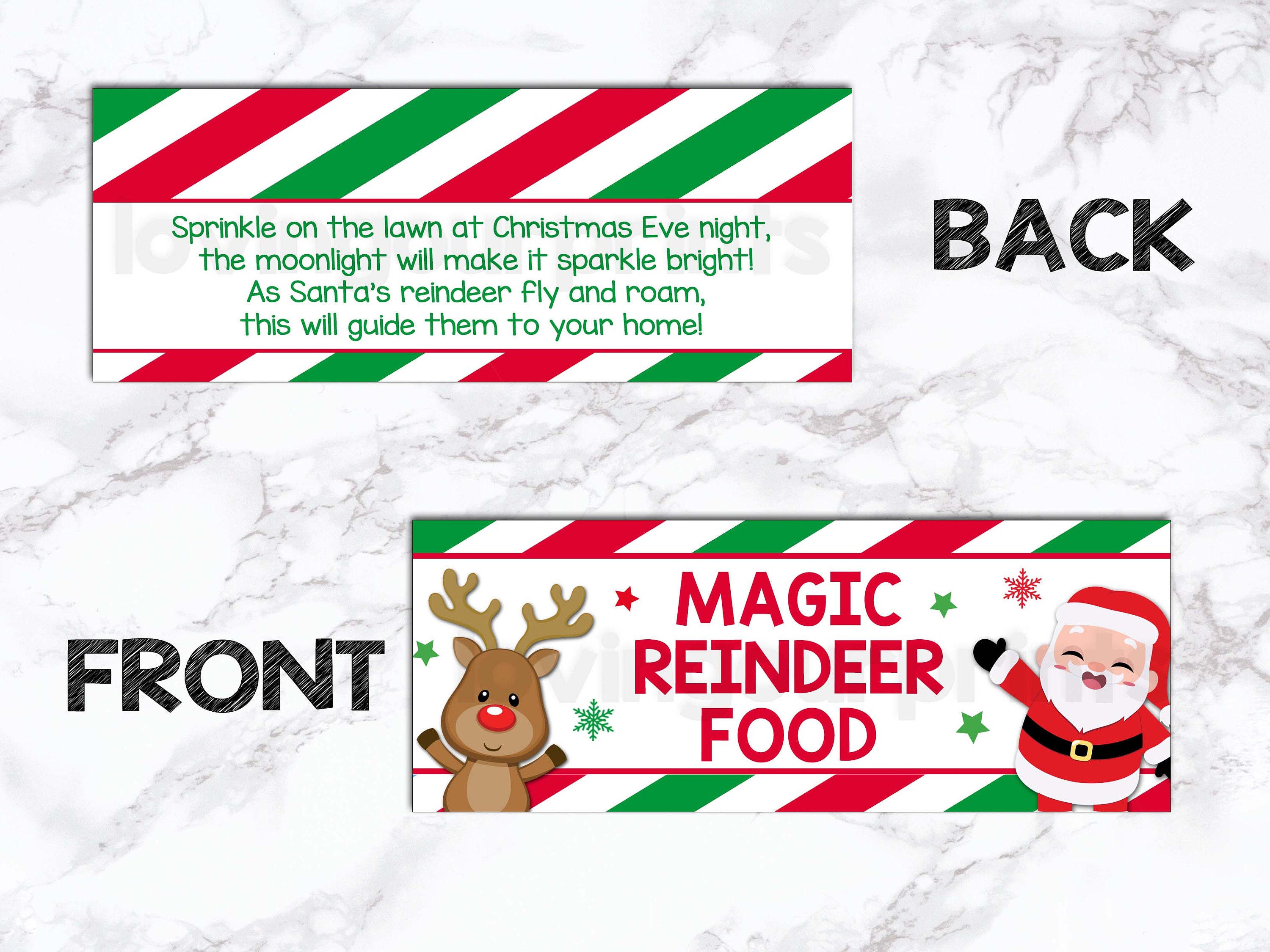 Magic Reindeer Food, Magic Reindeer Food Printable, Magic Reindeer Food ...