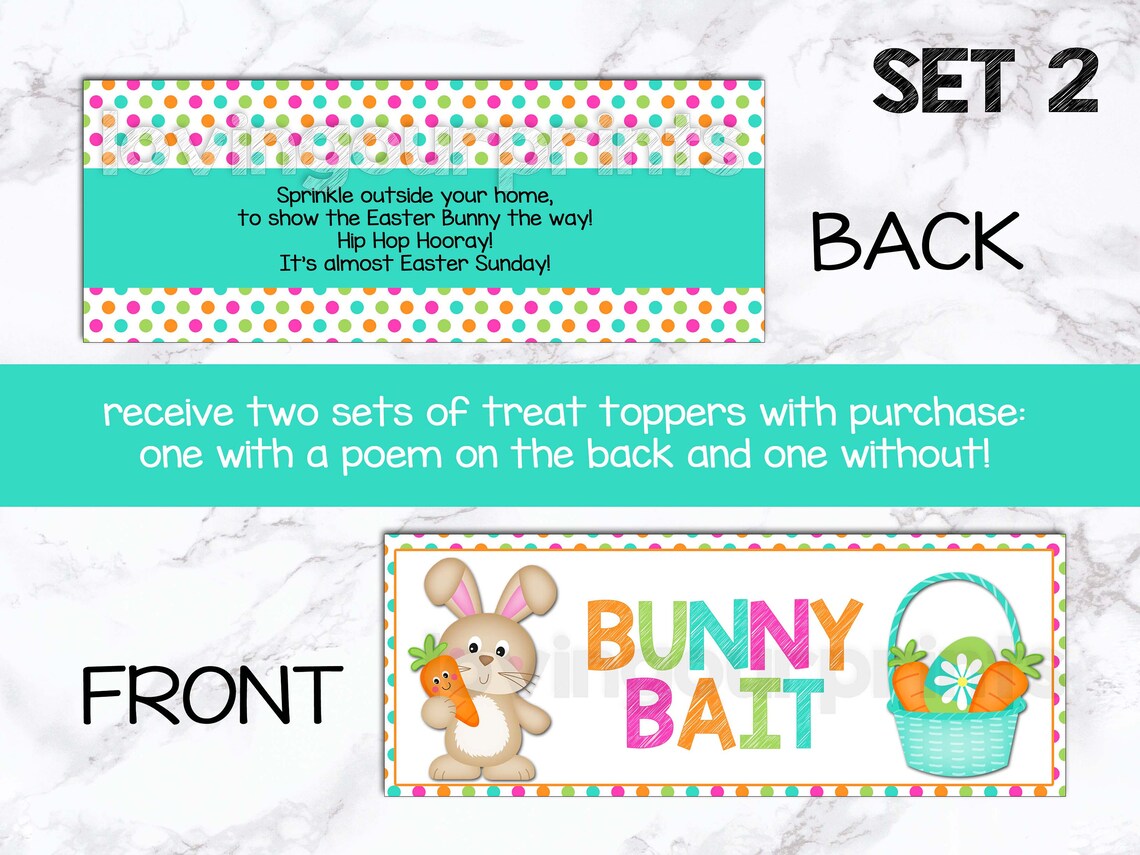 Bunny Bait Tags Bunny Bait Printable Easter Bunny Bait | Etsy