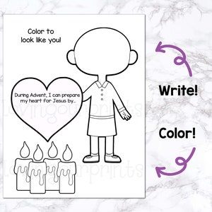 Advent Worksheet, Advent Activity, Advent Activity for Kids, Advent ...