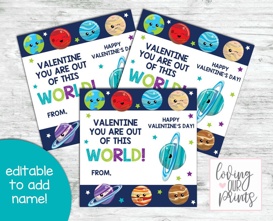 Solar System Valentines, Space Valentines, Planet Valentines, Solar ...