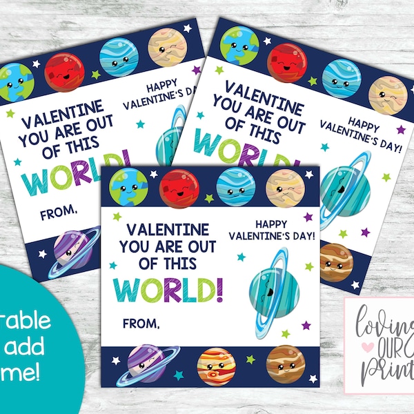 Space Valentine - Etsy