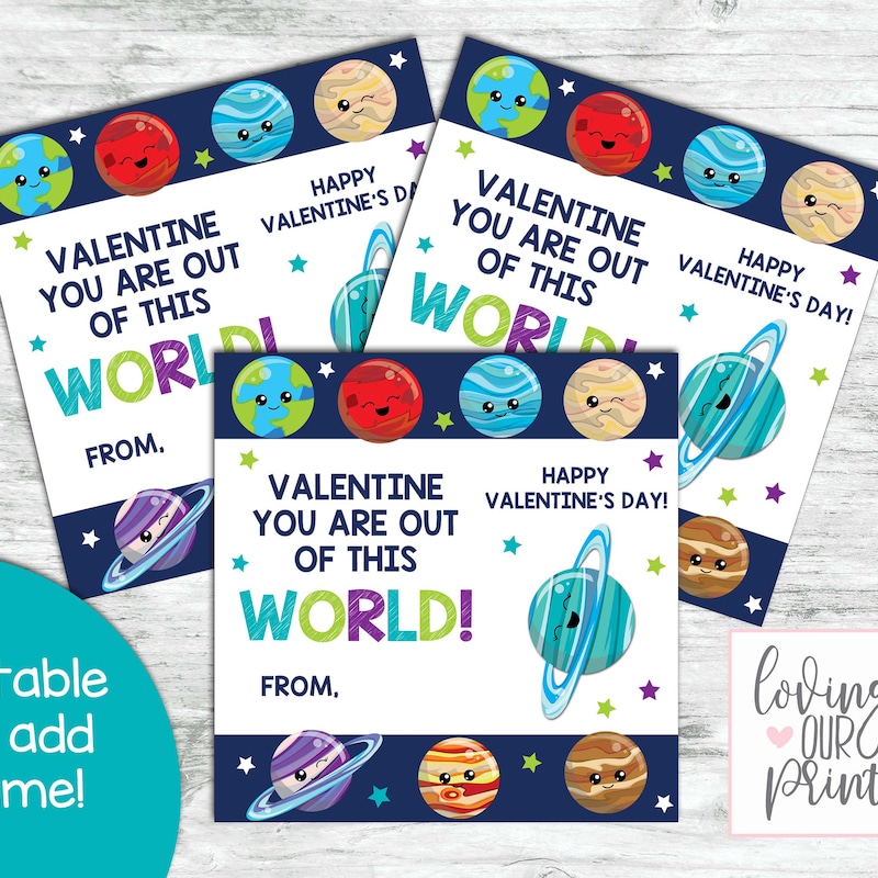 Space Valentine - Etsy