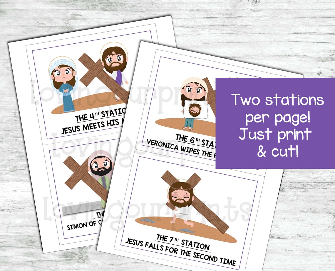 Stations of the Cross, Stations of the Cross Printable, Stations of the ...