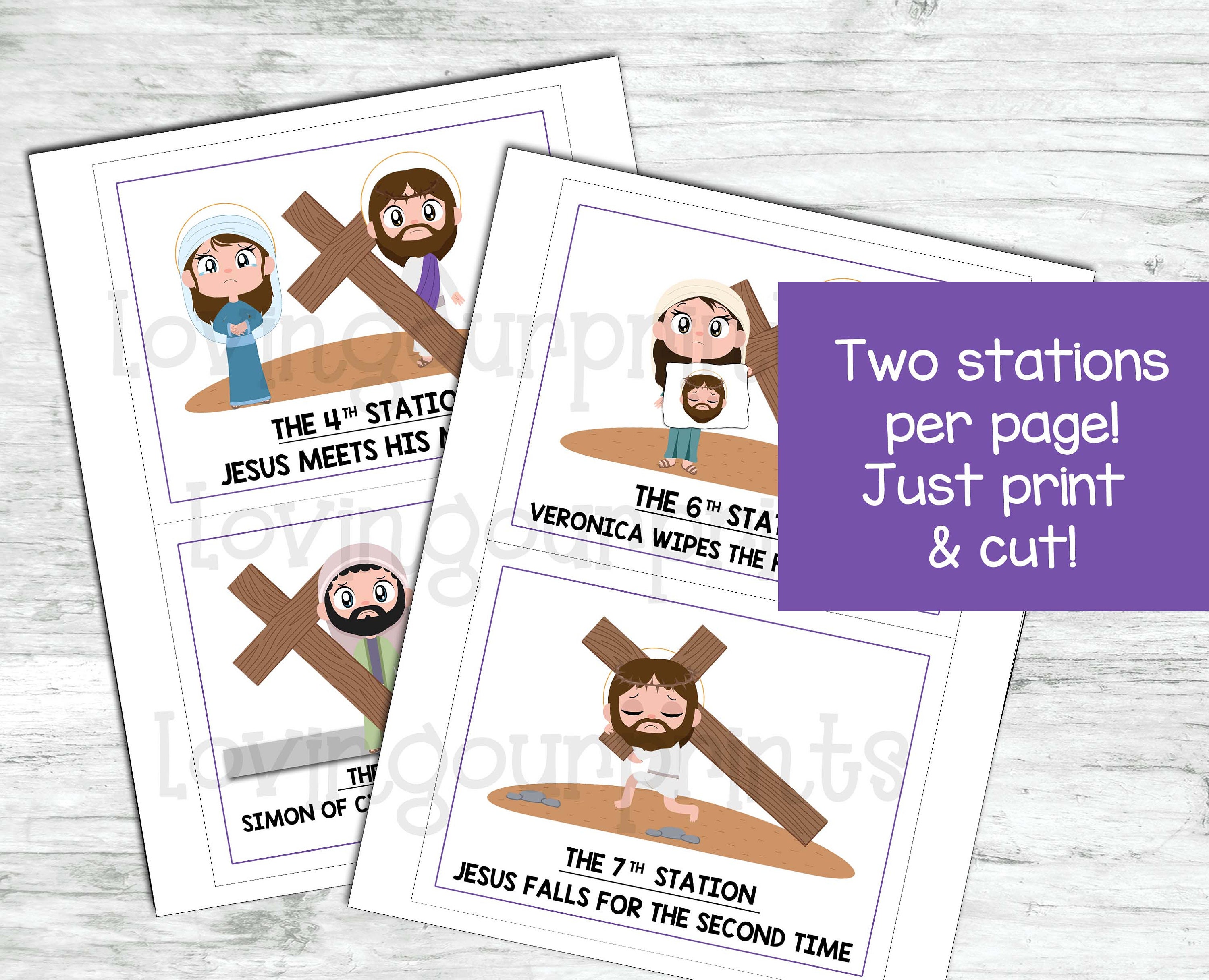 Stations of the Cross, Stations of the Cross Printable, Stations of the ...