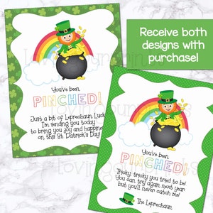 Lepechaun Notes for Kids, St. Patrick's Day Printable, Leprechaun Trap ...