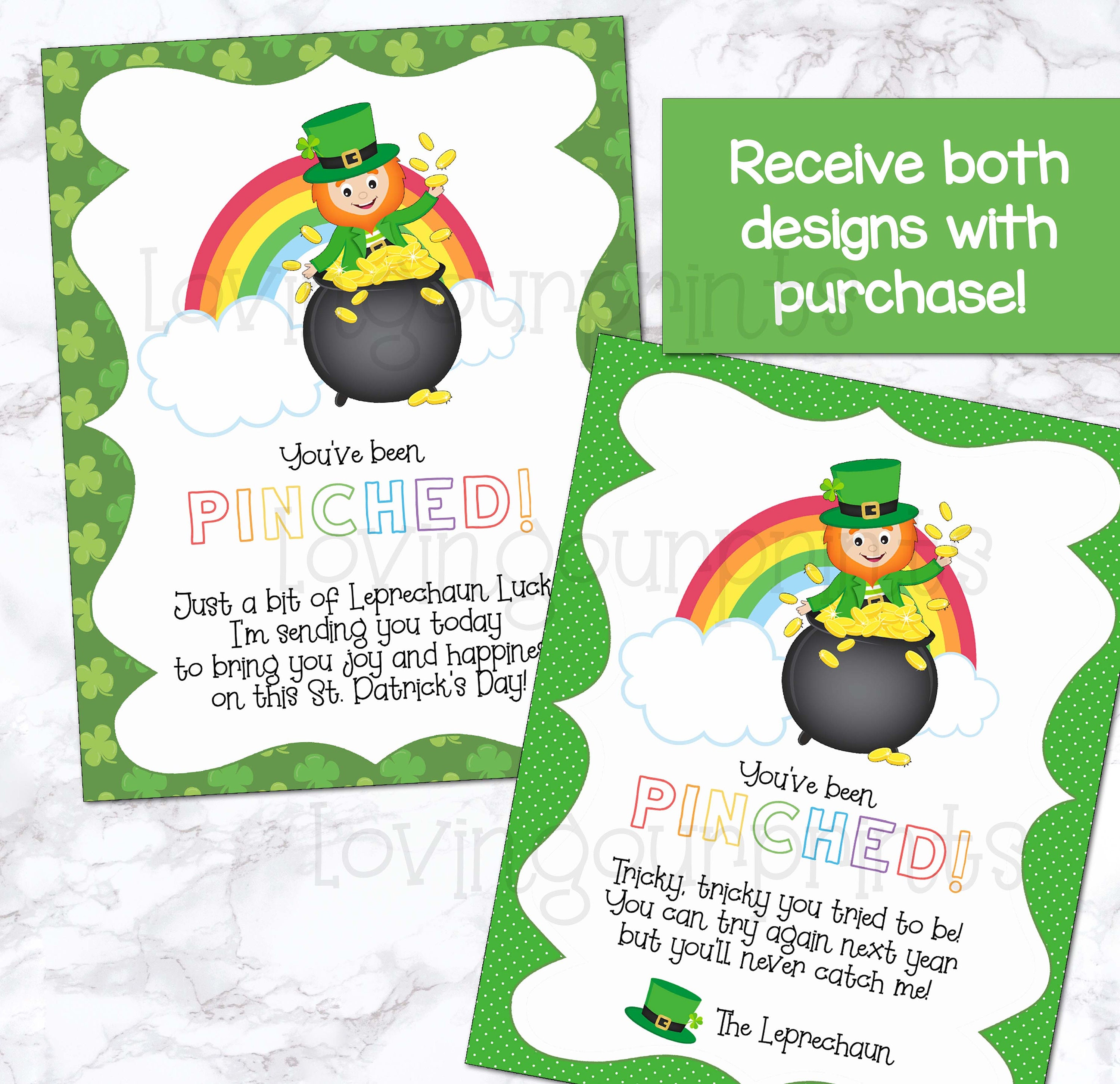 Lepechaun Notes for Kids St. Patrick's Day Printable | Etsy