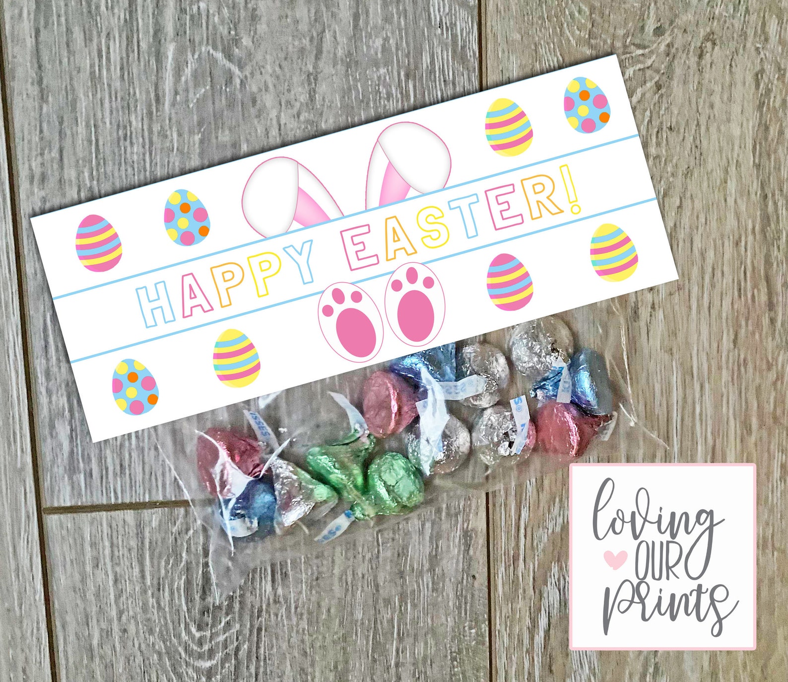 Easter Treat Toppers Easter Printable Easter Treat Bag - Etsy