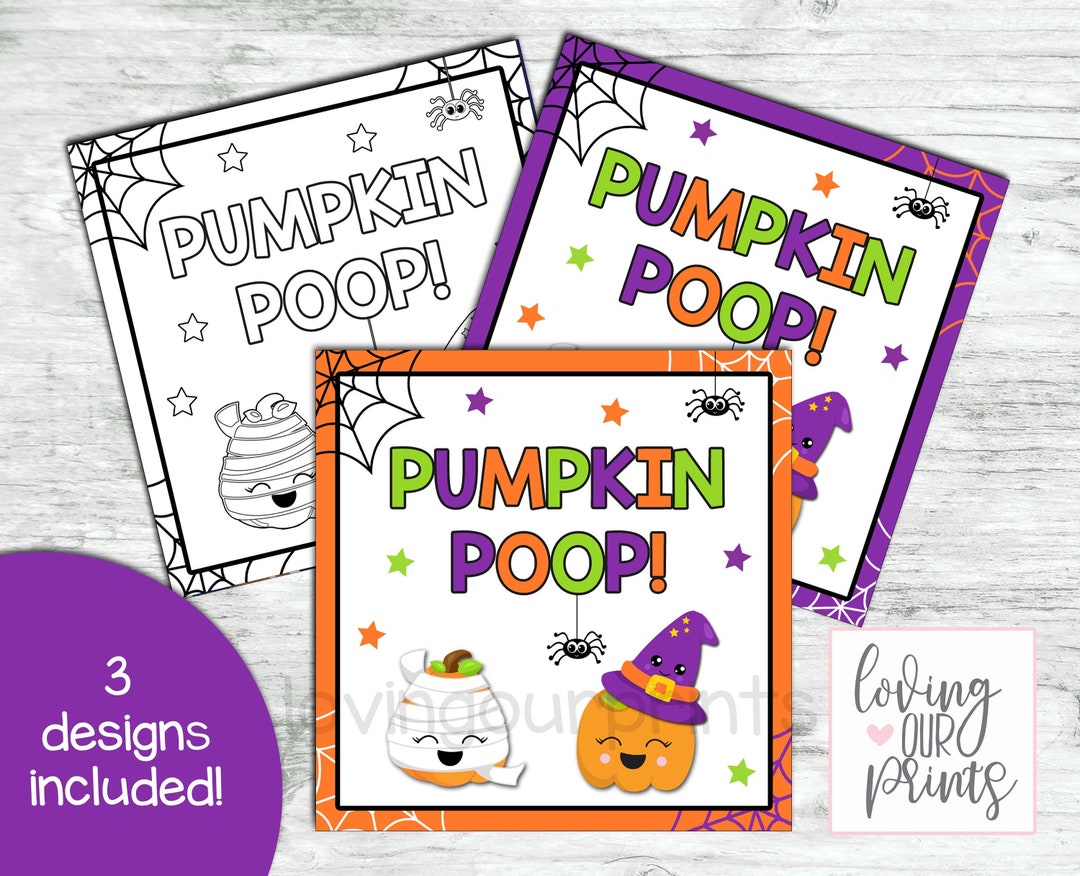 Pumpkin Poop, Pumpkin Poop Bags, Halloween Pumpkin Poop Bag, Pumpkin ...