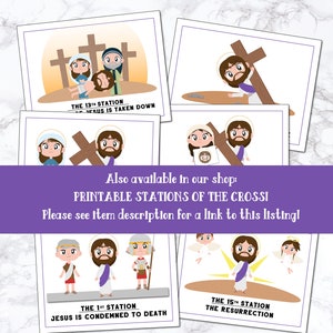 Stations of the Cross Coloring Pages for Kids, Easter Story Coloring ...