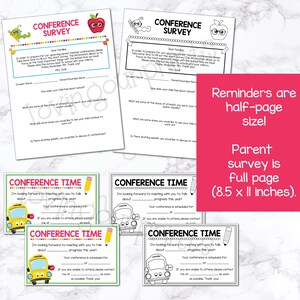Parent Teacher Conference Forms, Parent Teacher Conference Editable ...