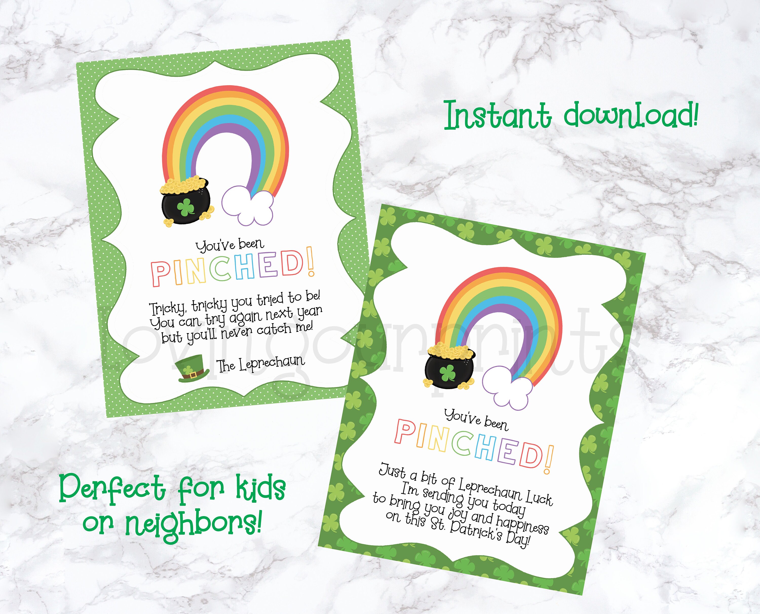 St. Patrick's Day Printable Leprechaun note for kids | Etsy