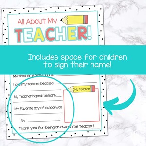 Student Teacher Gift From Students, Teacher Appreciation Week Gift ...