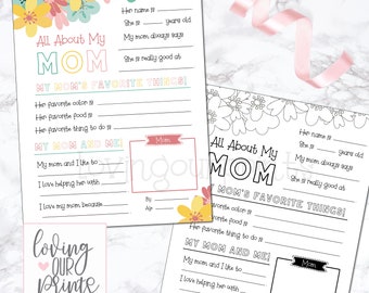 Mothers Day Fill In, Mothers Day Gift, Mothers Day Printable, Mothers ...
