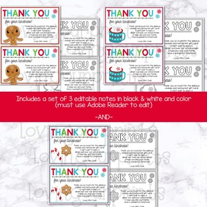 Holiday Thank You Cards, Holiday Thank You Notes, Christmas Thank You ...