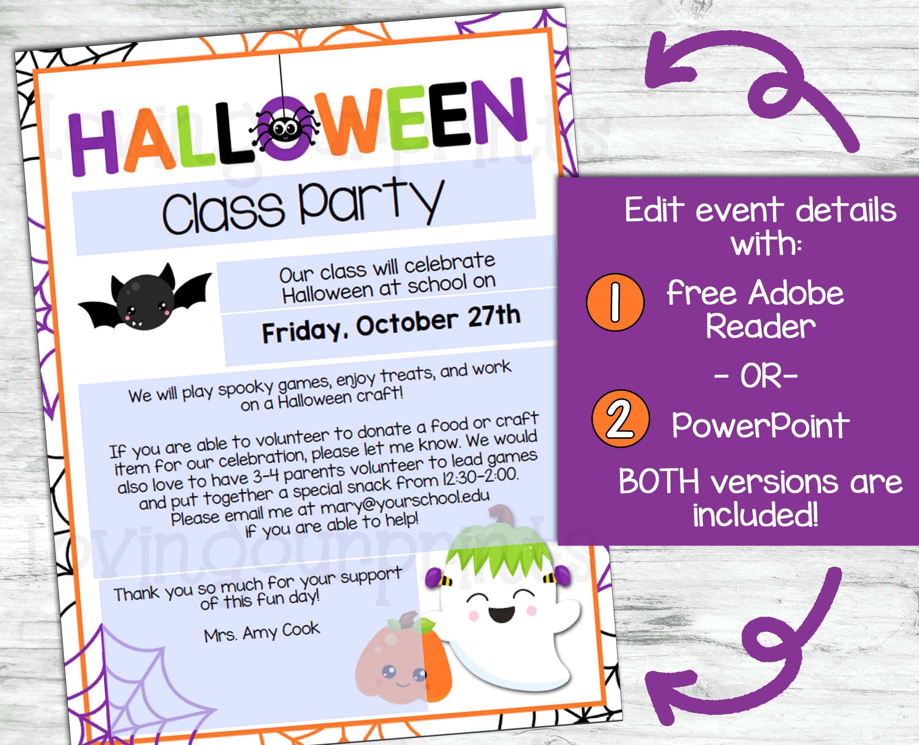 Halloween Classroom Party, Class Halloween Party, Classroom Halloween ...