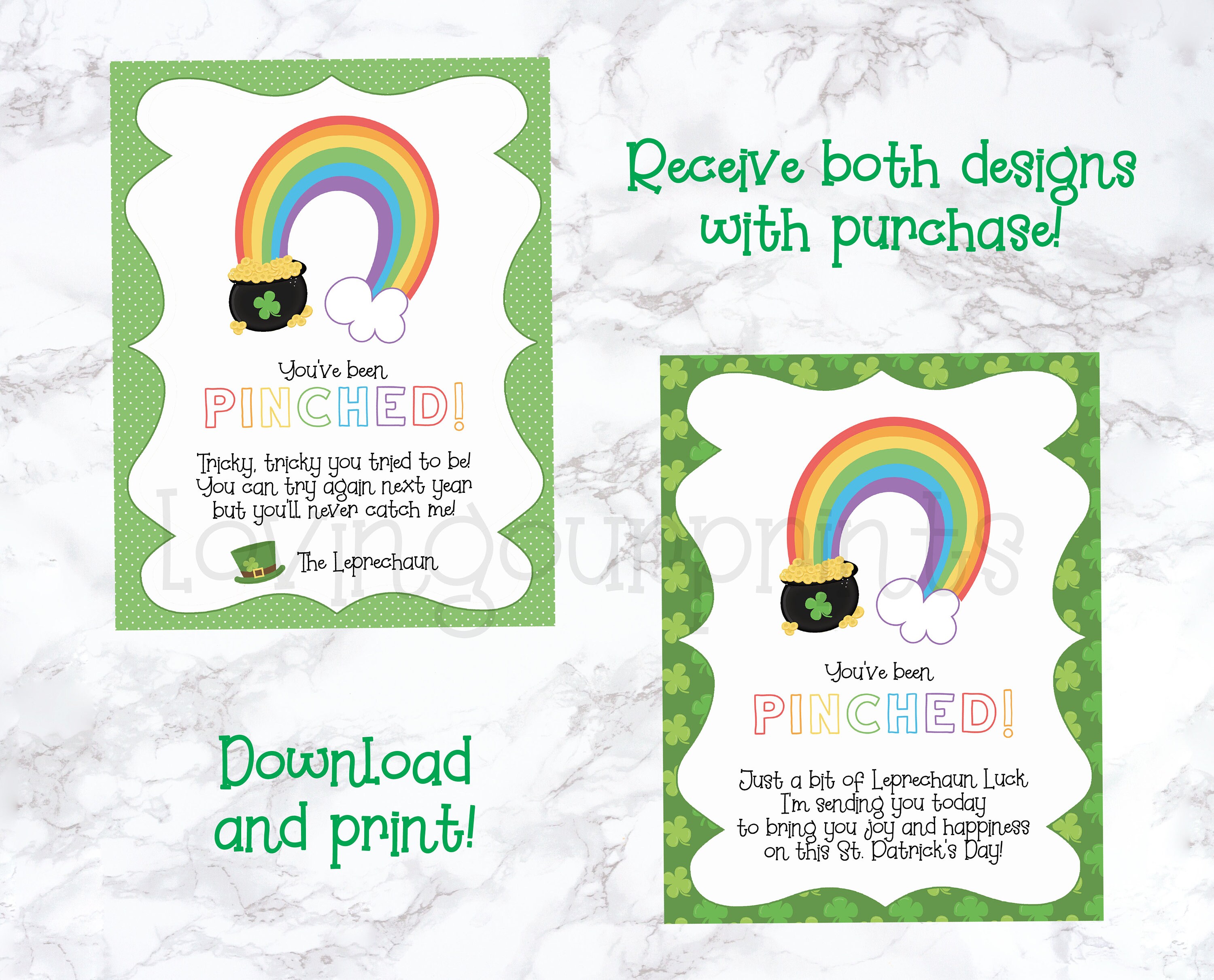 St. Patrick's Day Printable Leprechaun note for kids | Etsy