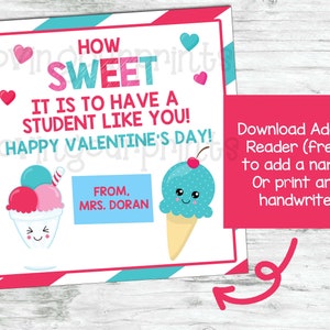 Valentines From Teacher, Student Valentines, Valentines From Teacher ...