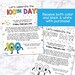 Editable 100th Day of School Flyer, 100th Day of School Parent Letter ...