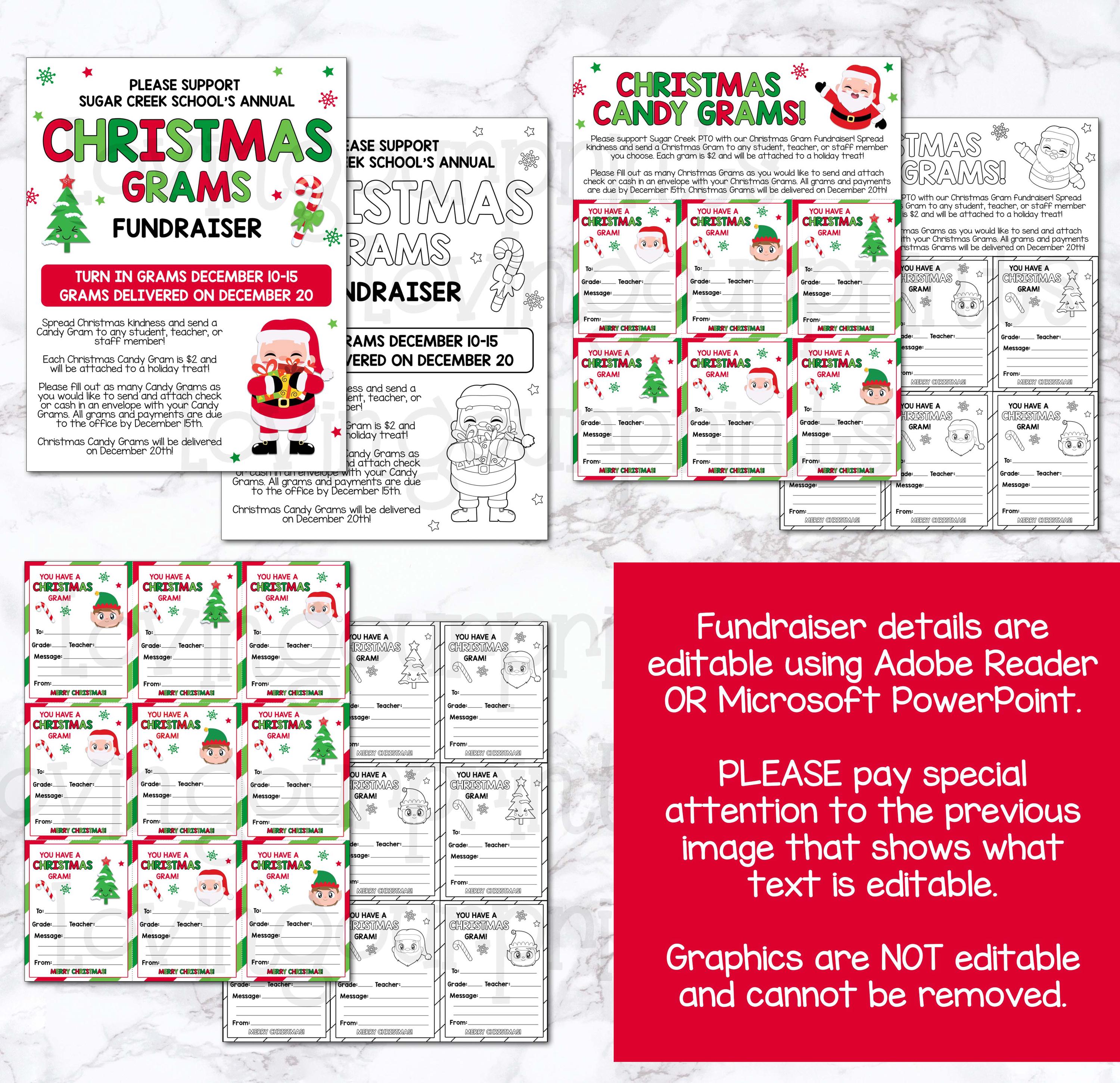 Christmas Candy Grams, Christmas Candy Gram for Kids, Christmas Candy ...