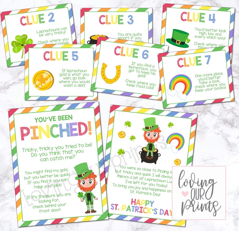 St Patricks Day Scavenger Hunt for Kids St Patricks Day - Etsy