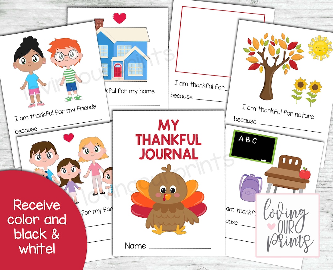 I Am Thankful For, Thanksgiving Booklets, Thanksgiving Booklet for Kids ...
