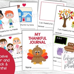 I Am Thankful For, Thanksgiving Booklets, Thanksgiving Booklet for Kids ...