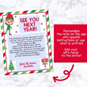 Elf Letter, Elf Letter Template, Elf Letters, Elf Letter Im Back, Elf ...
