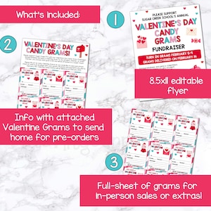Valentines Day Candy Gram, Valentine's Day Candy Gram PTO, Valentine ...