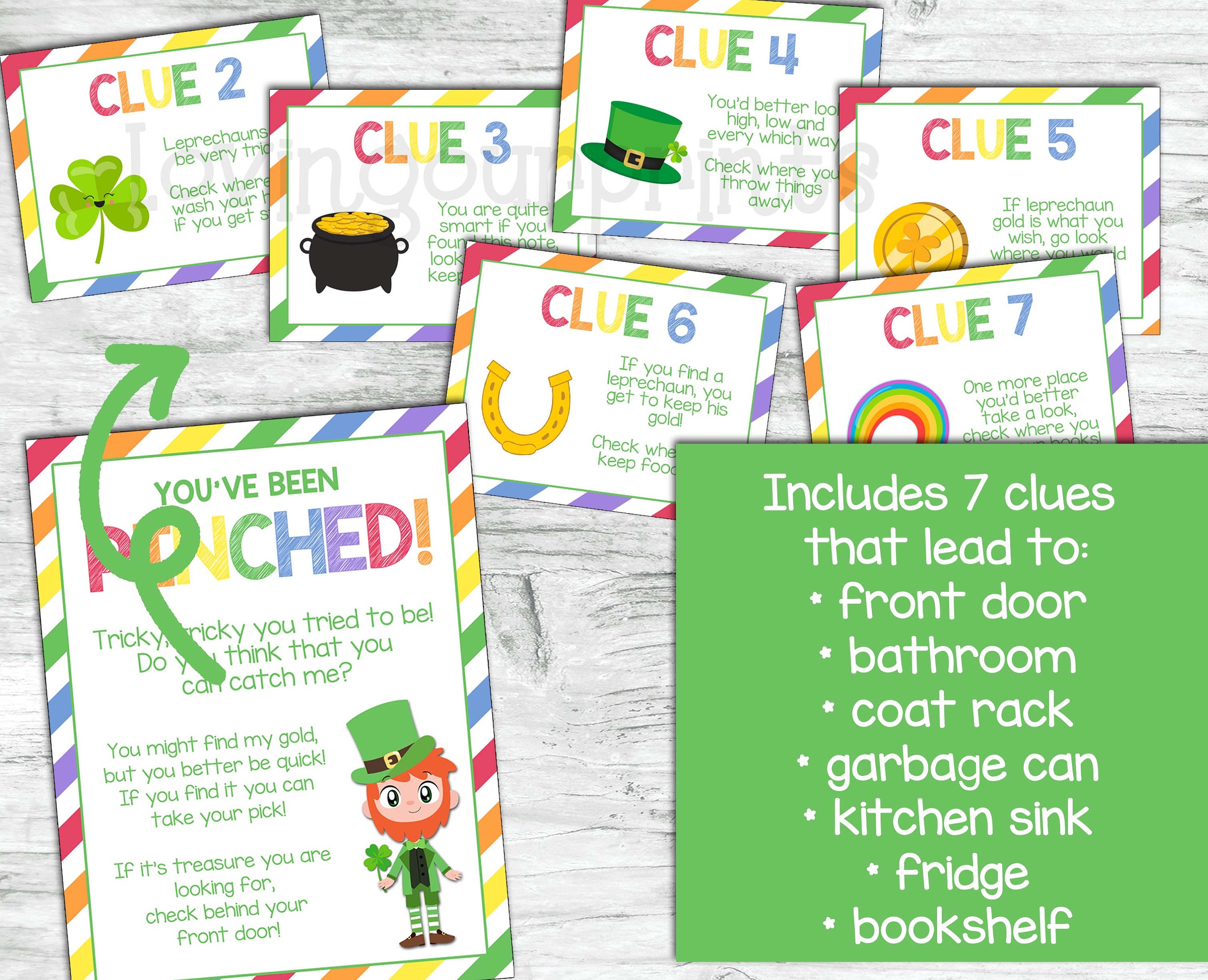 St Patricks Day Scavenger Hunt for Kids St Patricks Day - Etsy