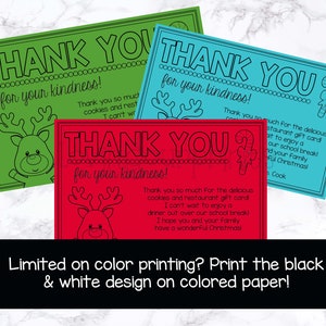 Christmas Thank You Notes, Christmas Thank You Note From Teacher ...