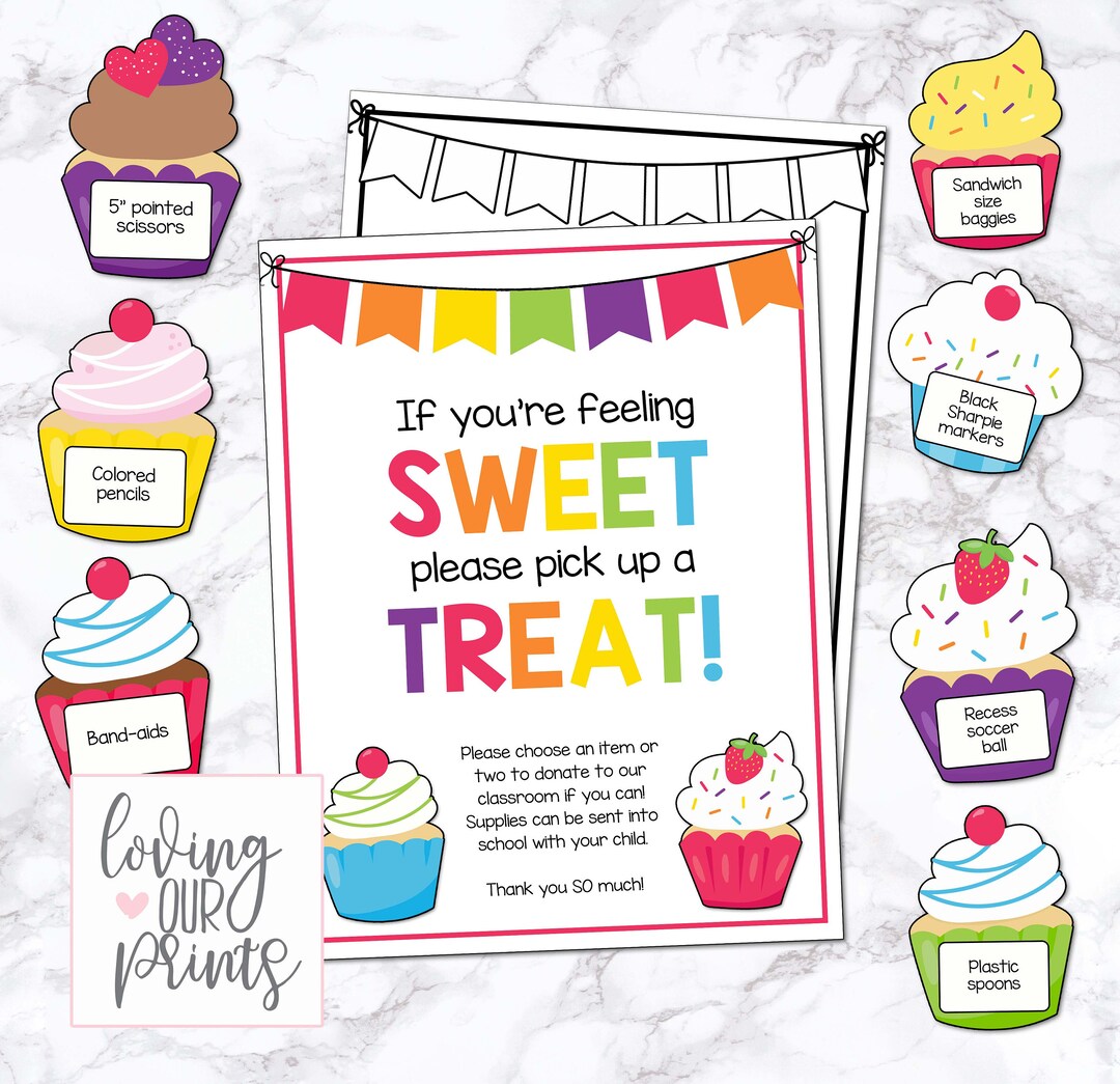 School Supply Donation Template, Editable, Teacher Wish List, School ...