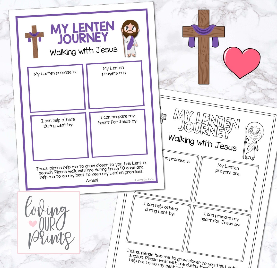 Lent for Kids Ash Wednesday Lenten Activities Catholic - Etsy