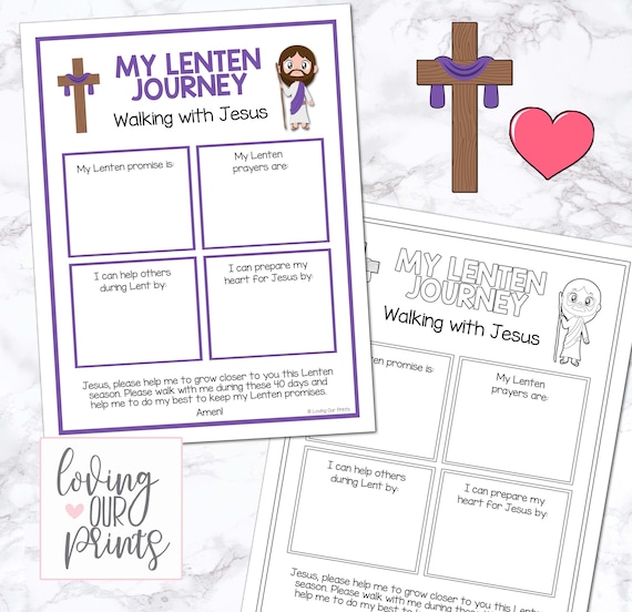 Lent for Kids Ash Wednesday Lenten Activities Catholic | Etsy