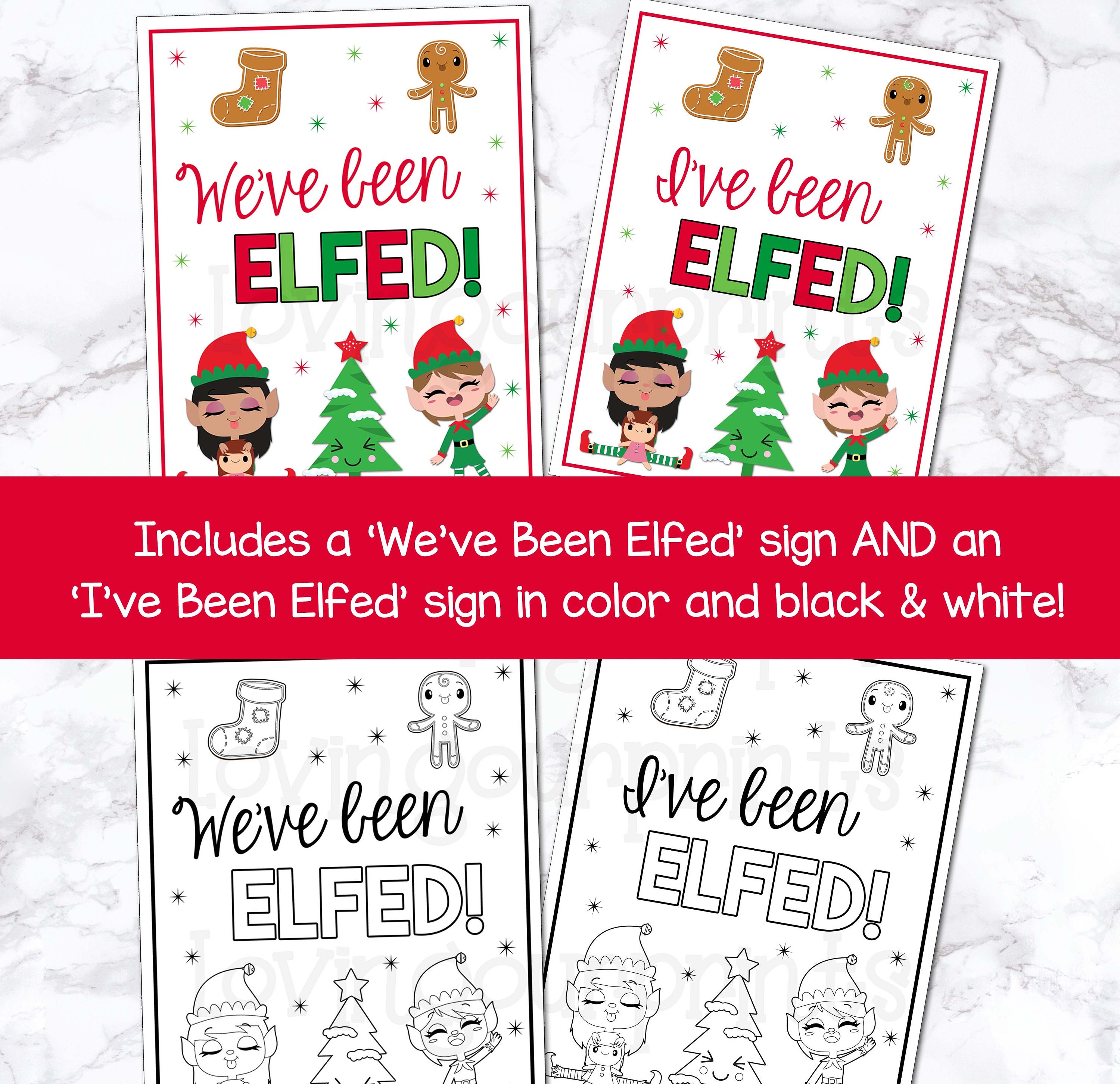 Youve Been Elfed, You've Been Elfed, Youve Been Elfed Printable, Youve ...