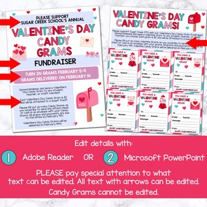 Valentines Day Candy Gram, Valentine's Day Candy Gram PTO, Valentine ...