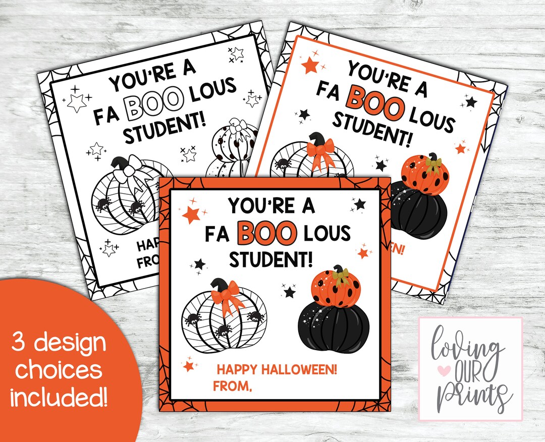 Halloween Treat Tags Printable, Editable Halloween Tags, Editable ...