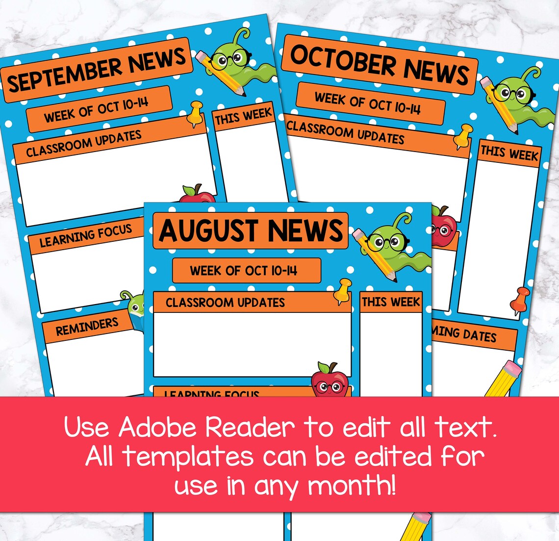 Back to School Newsletter Template, Back to School Newsletter ...