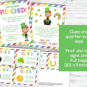 St Patricks Day Scavenger Hunt, Leprechaun Scavenger Hunt School, St ...