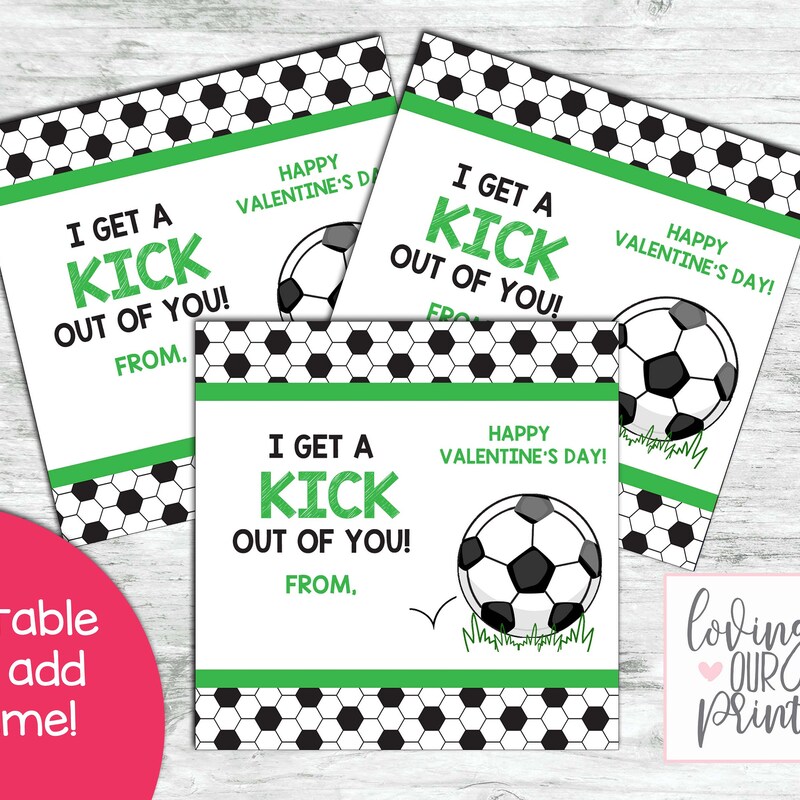 Soccer Valentine - Etsy