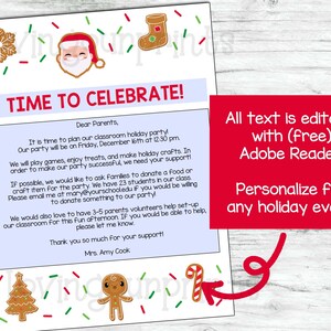 Classroom Christmas Party, Christmas Party Flyer, Class Christmas Party ...