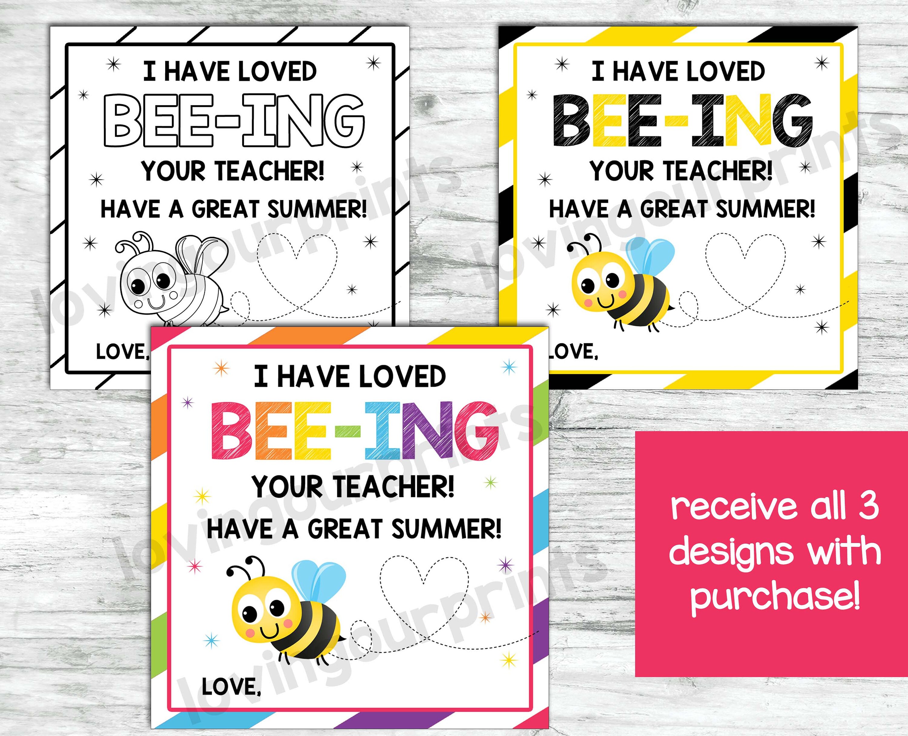 End of the Year Gift Tags for Students, Student Gifts From Teacher ...