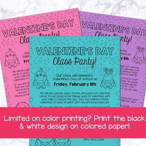Valentines Day Class Party, Editable Valentines Day Class Party Flyer ...