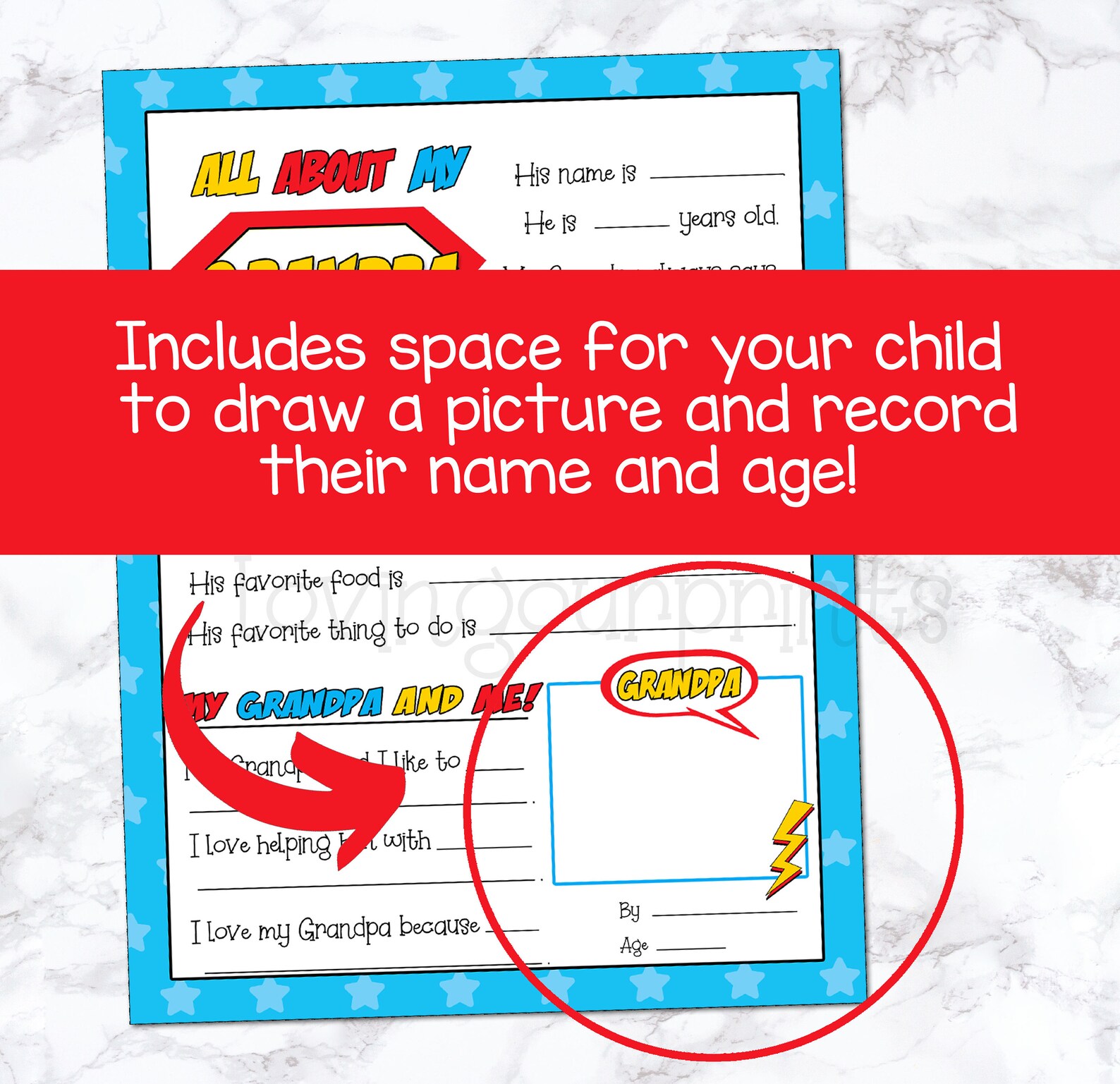 Grandparents Day Printable Grandparents Day Gifts | Etsy