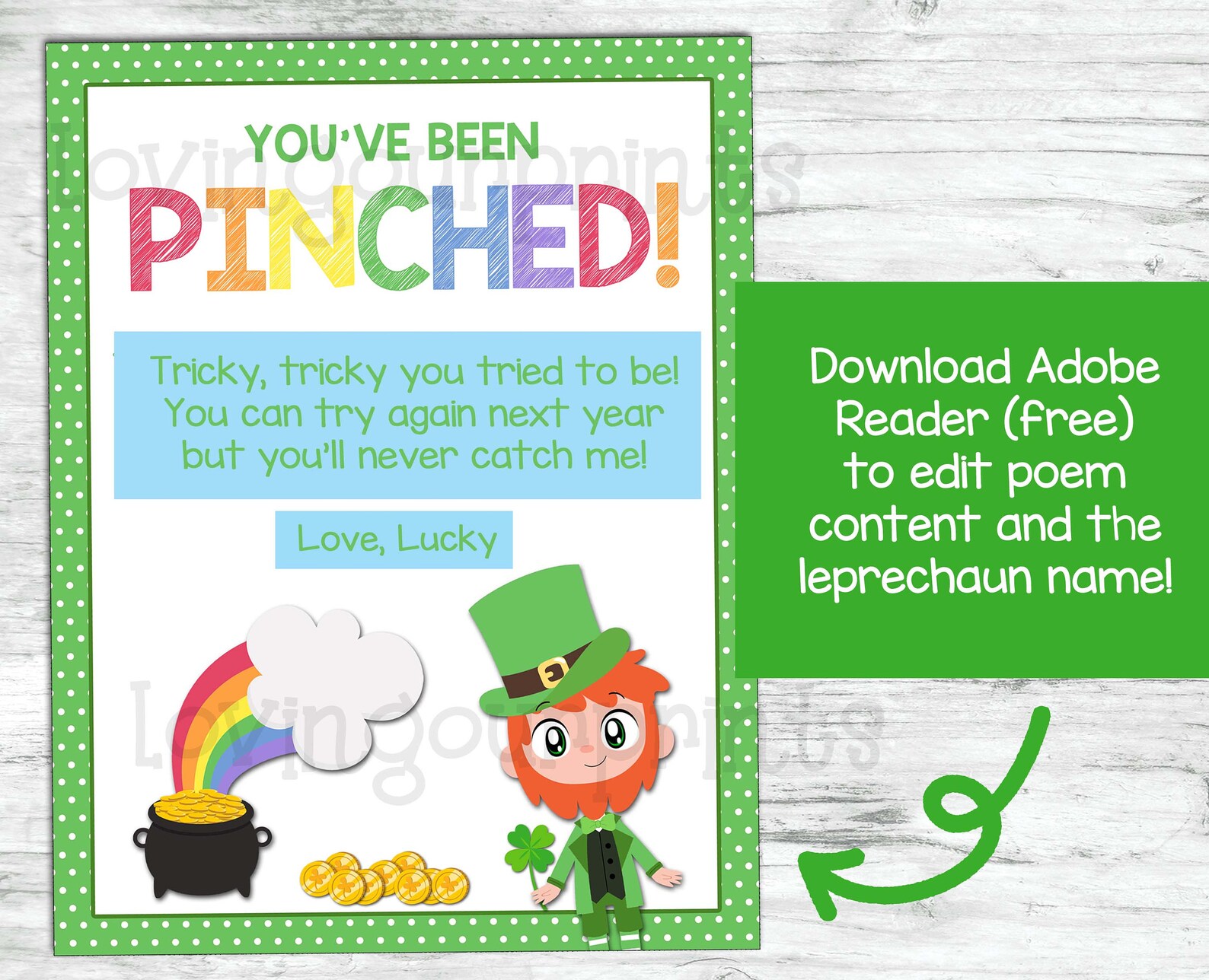 Leprechaun Trap Printable, Editable Leprechaun Note, Leprechaun Trap ...