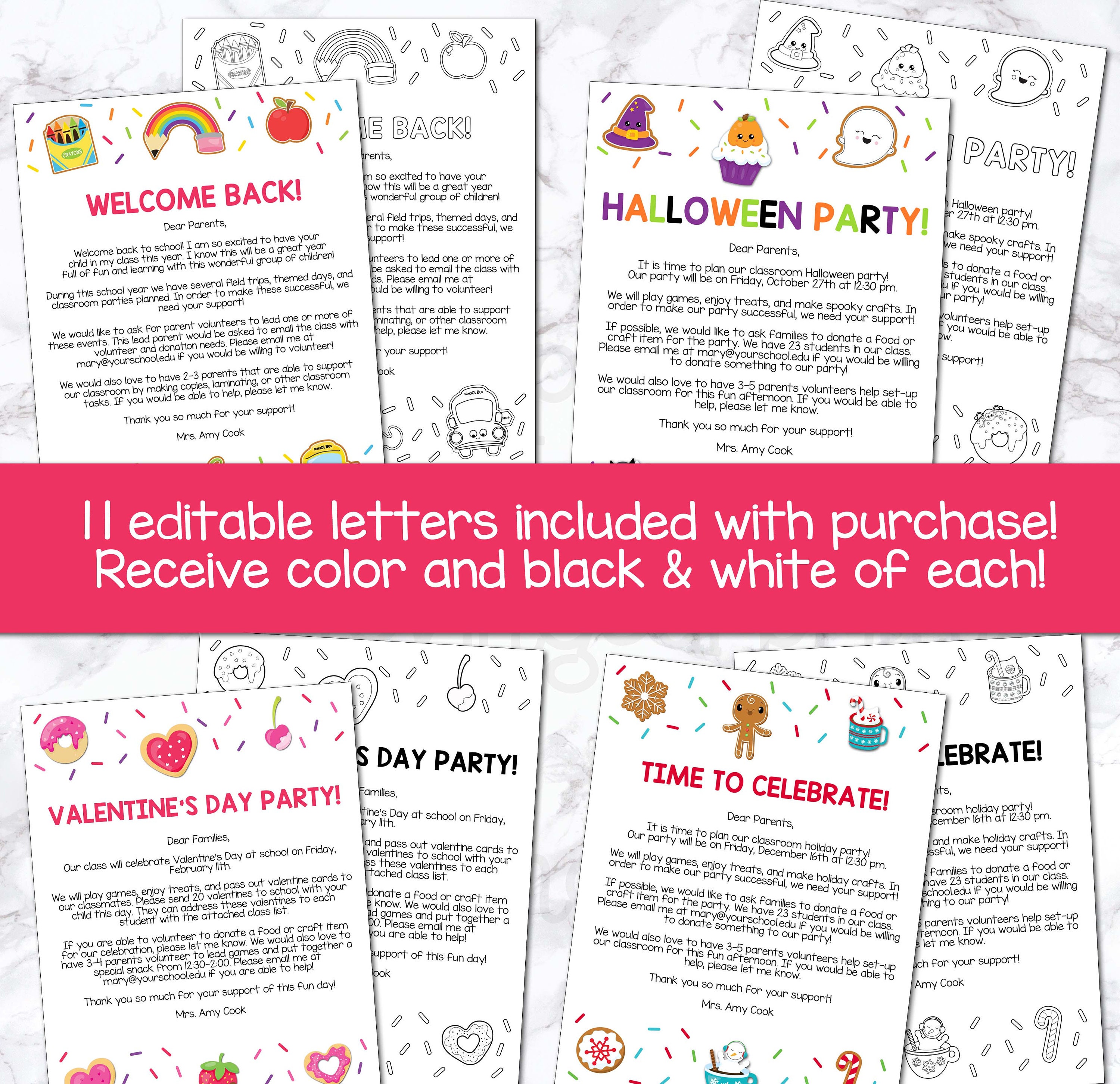 Editable Parent Letter BUNDLE, Letter to Parents, Letter to Parents ...