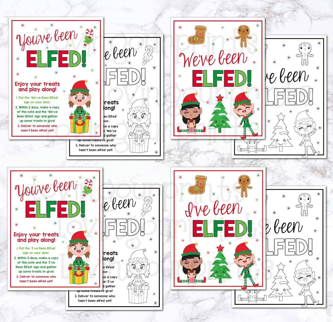 Youve Been Elfed, You've Been Elfed, Youve Been Elfed Printable, Youve ...